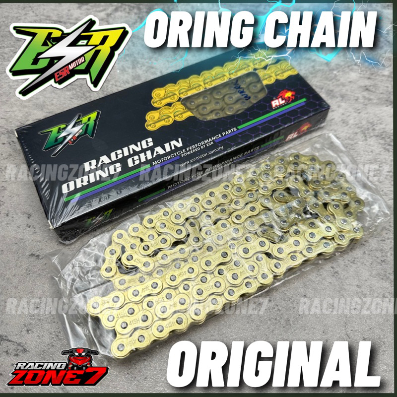 ORIGINAL ESR MOTOR RACING RANTAI/ ESR ORING CHAIN/ ESR RANTAI 415 428 ...