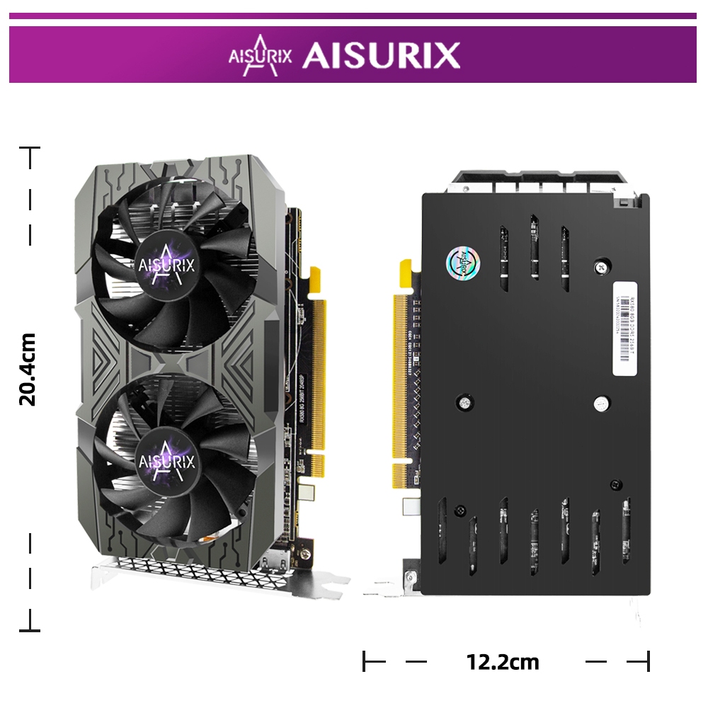 AISURIX Brand New Graphics Card RX 580 8GB AMD Radeon Computer GPU ...