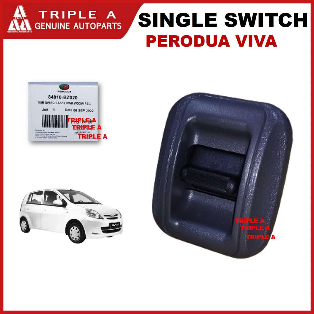 [ TRIPLE A ] ORIGINAL Perodua Viva Power Window Single Switch With ...