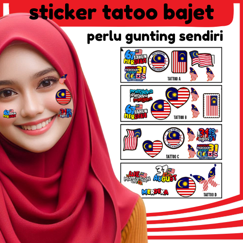 STICKER TATU BAJET STIKER PIPI TATTOO TEMPORARY | Shopee Malaysia