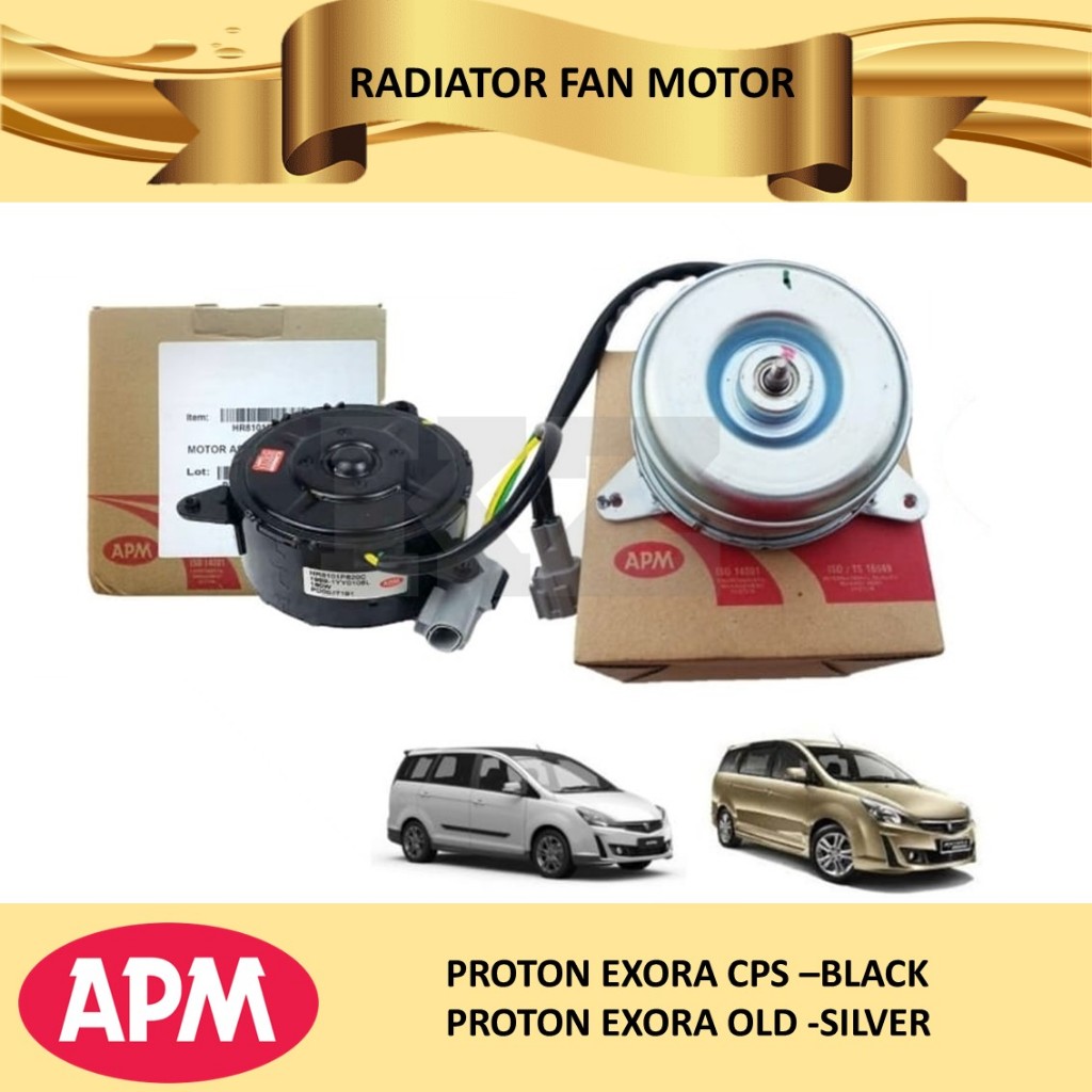 PROTON EXORA CPS -BLACK / EXORA OLD -SILVER APM BRAND RADIATOR FAN ...