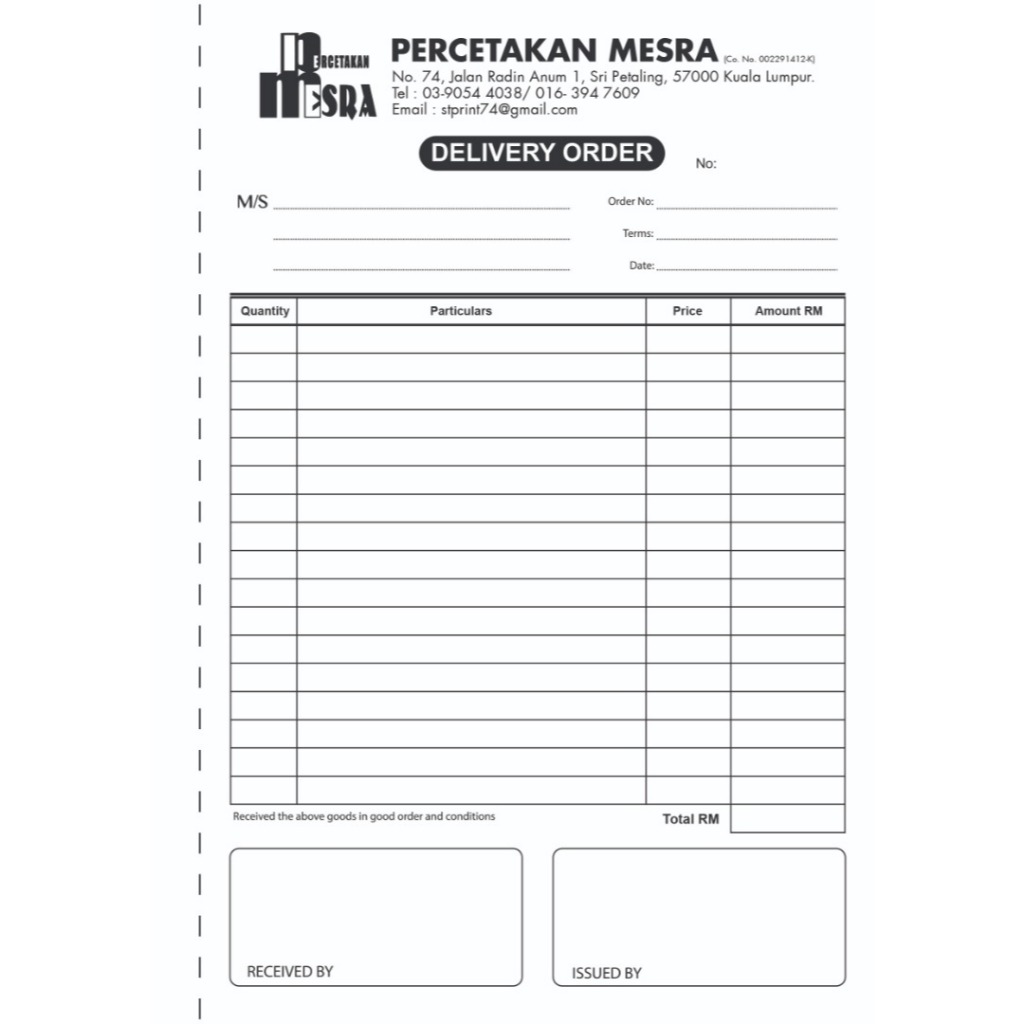 Buku Invoice/Bill Book/Buku Resit/Receipt Book/Cash Sales/Cash Bill ...