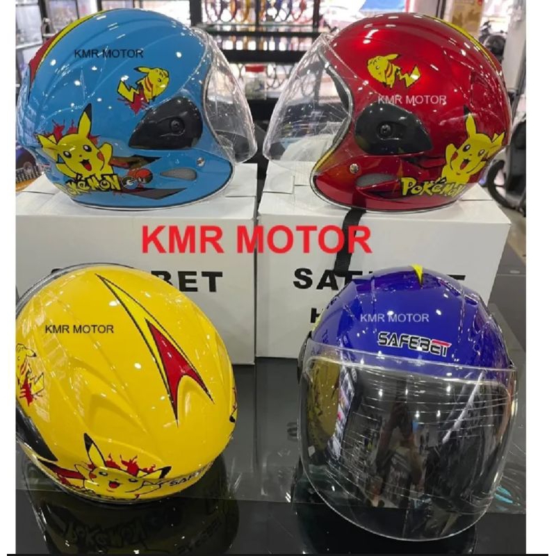 KIDS HELMET BUDAK 2-8 YEARS OLD - POKEMON DESIGN Kids Safety Helmet ...