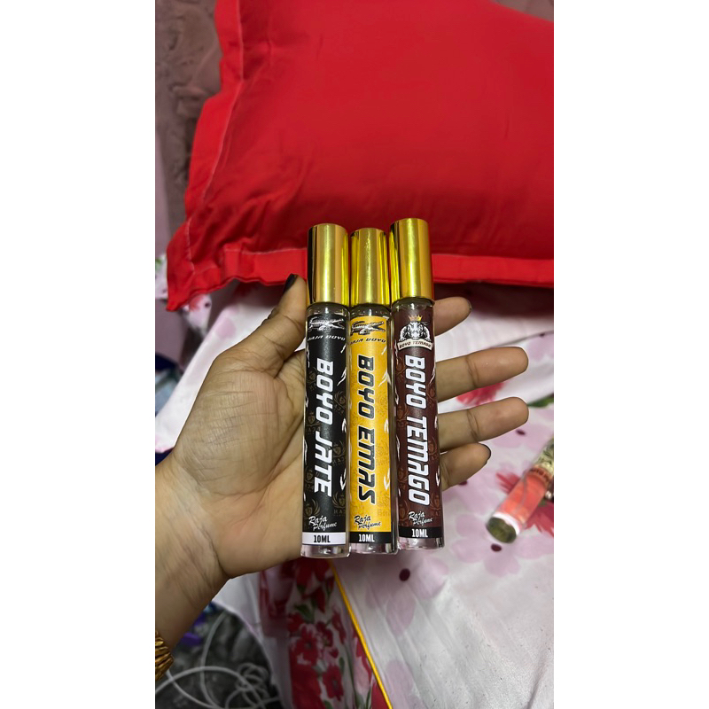 R AJA PERFUME GRED PREMIUM TIGA BOYO ( JATE + EMAS + TEMAGO) 10ML ...