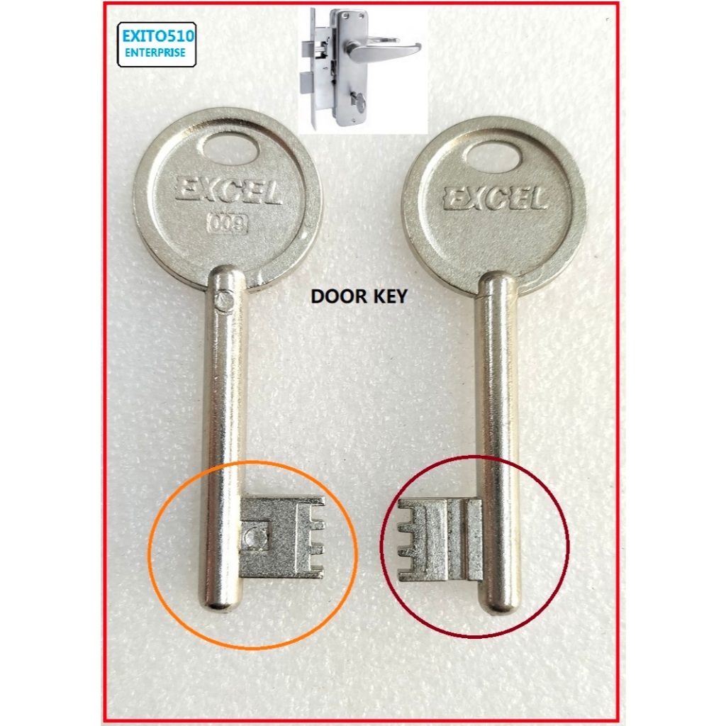 EXCEL Lock for Metal Door KEY ONLY /Kunci Pintu Grill /Gate Lock KUNCI ...