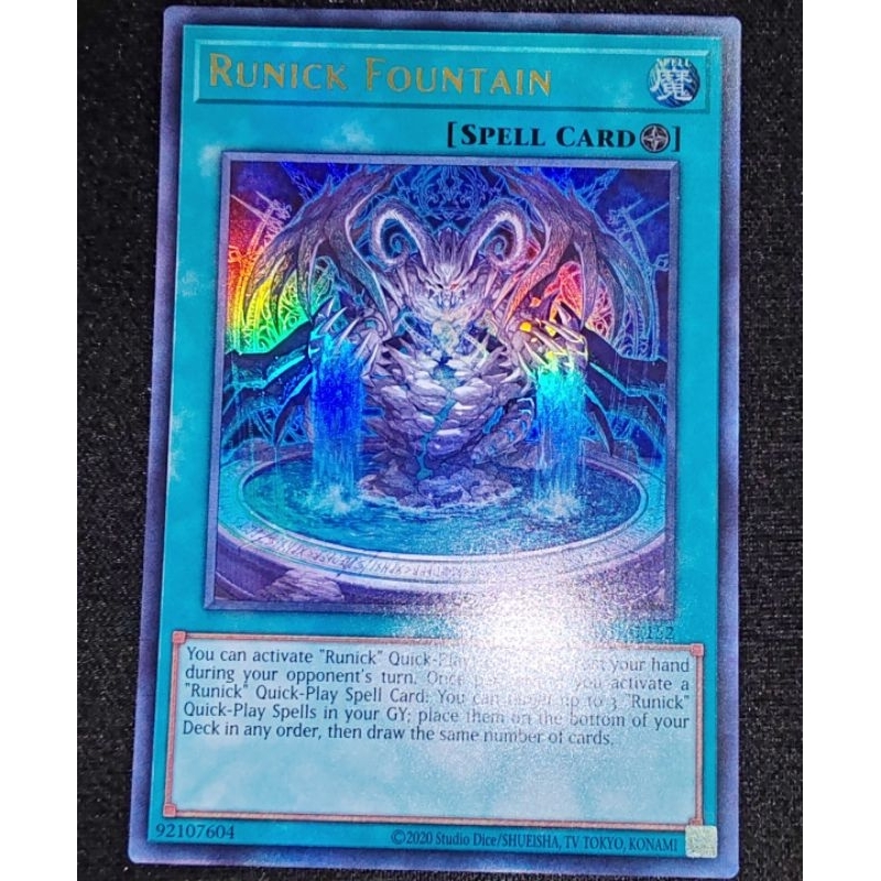 YUGIOH CR01-AE152 Runick Fountain[UR] | Shopee Malaysia