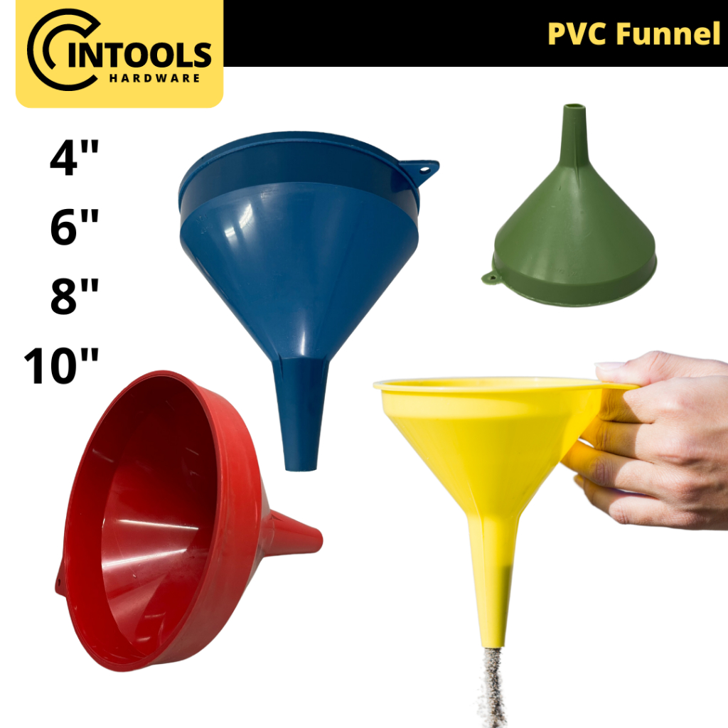 PVC Funnel Oil Funnel Liquid Industrial Corong Minyak Plastic Filling ...
