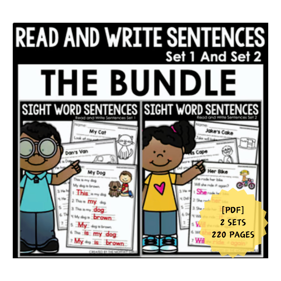 A609 – [PDF] Read and Write Sight Word 2 sets 220 pages - preschool ...