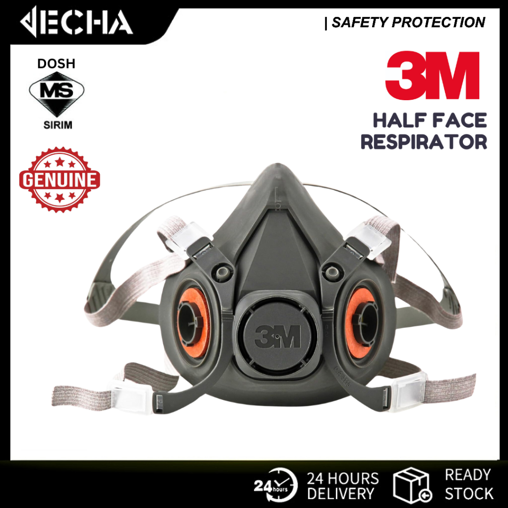 3M 6200 Half Face Respirator Mask 6000 Series (SIRIM DOSH) | Shopee ...