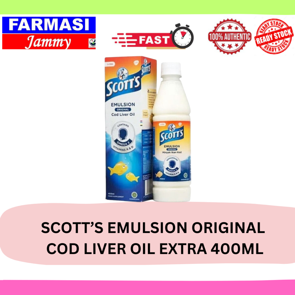 SCOTT'S EMULSION ORIGINAL 400ML | Shopee Malaysia