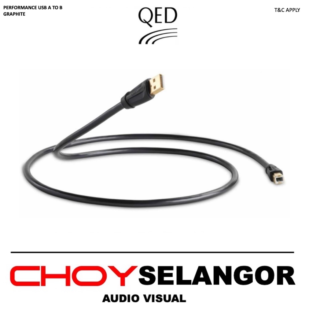 Qed Performance USB A to B Graphite Cable | Shopee Malaysia