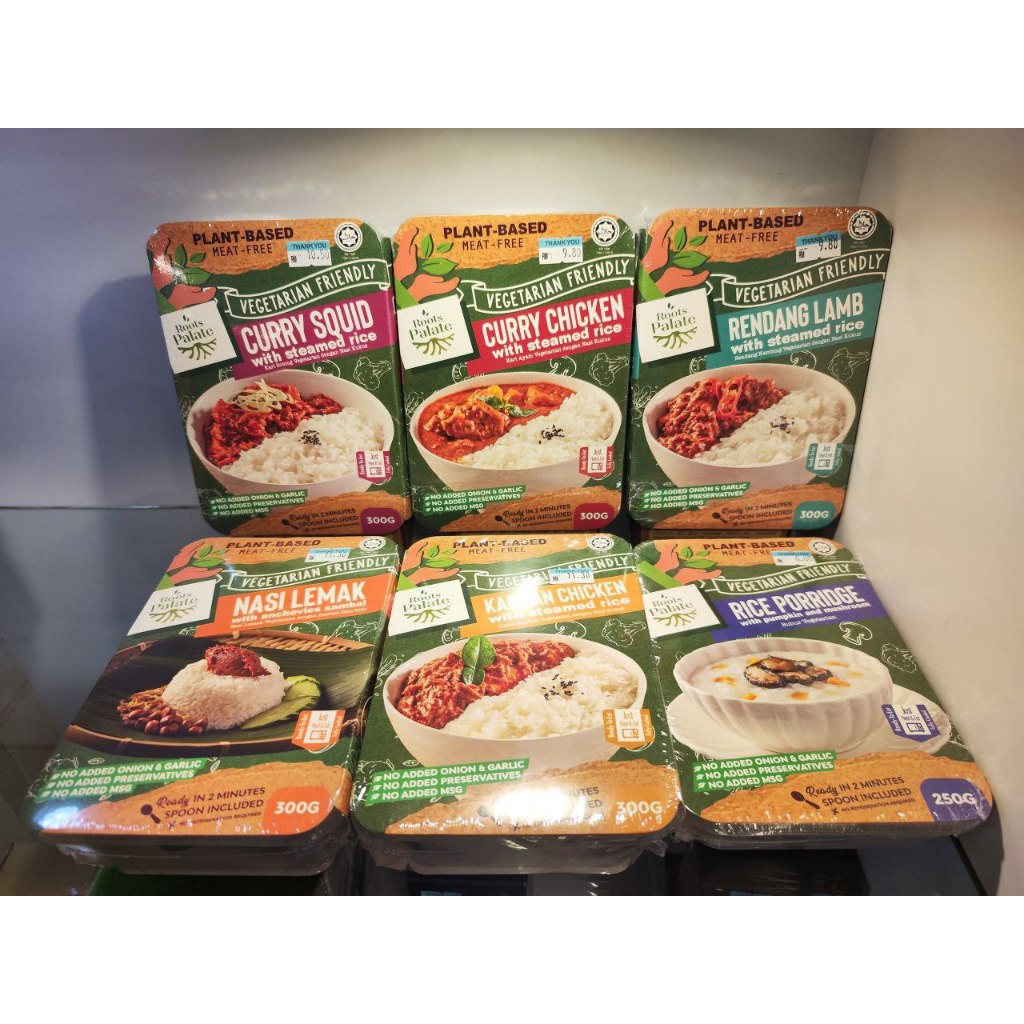 Roots Palate Vegetarian Ready Meals 素即食食品 Hidangan Sedia Vegetarian ...