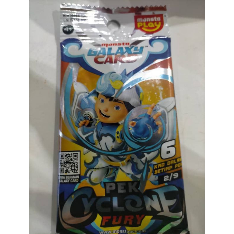 Monsta galaxy card boboiboy beliung pek cyclon fury special | Shopee ...