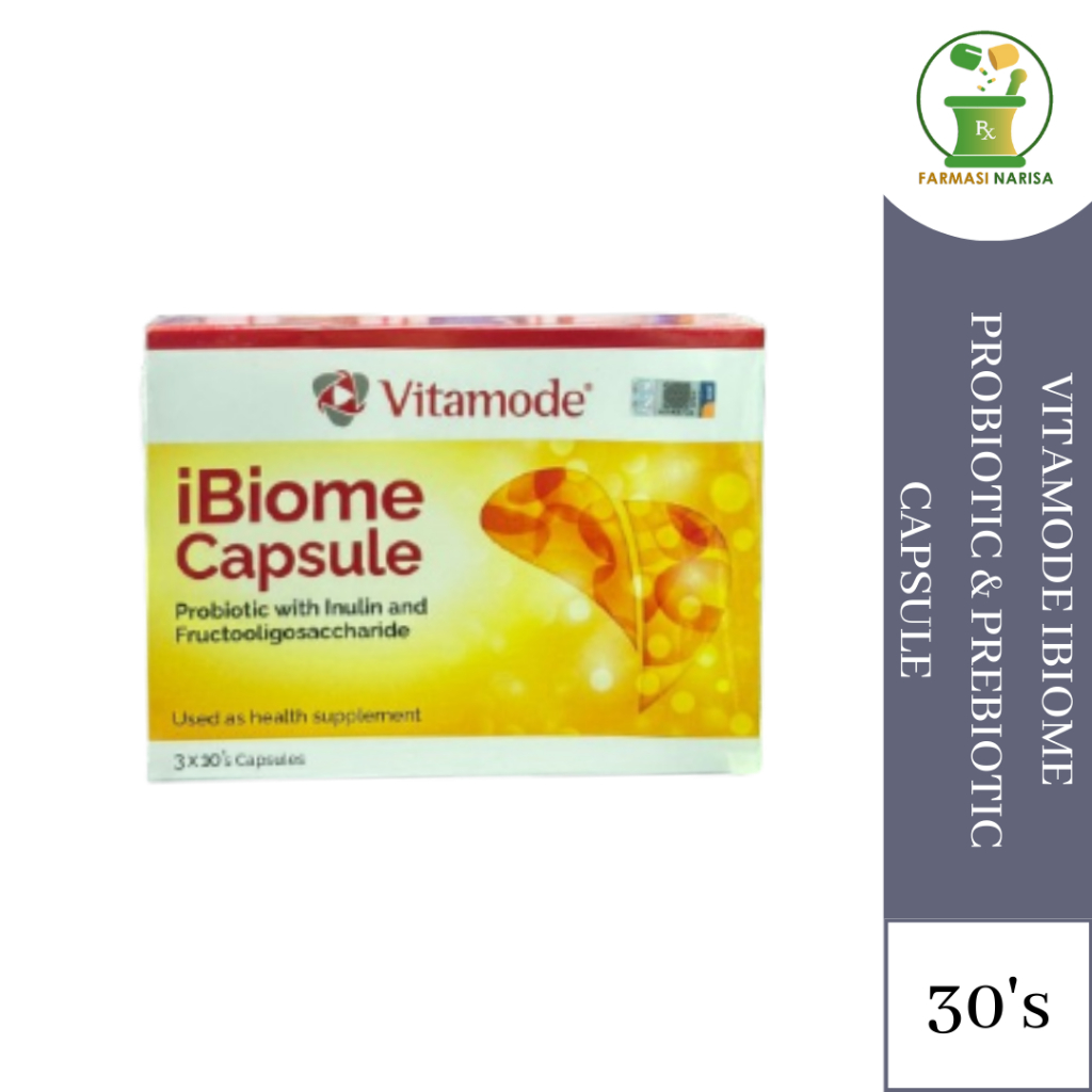 VITAMODE IBIOME PROBIOTIC & PREBIOTIC CAPSULE 30'S | Shopee Malaysia