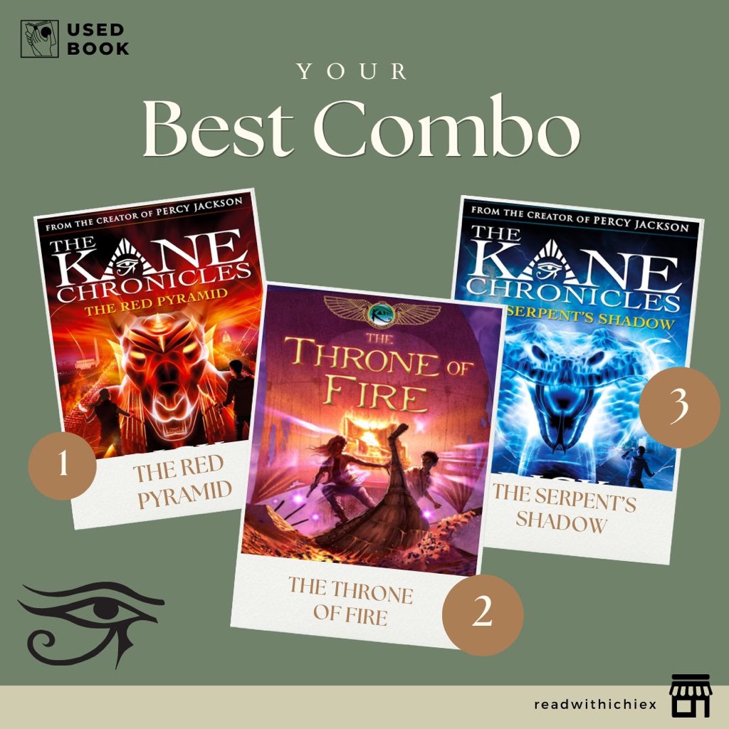 The Kane Chronicles (The Serpents Shadow , The Throne of Fire, The Red ...