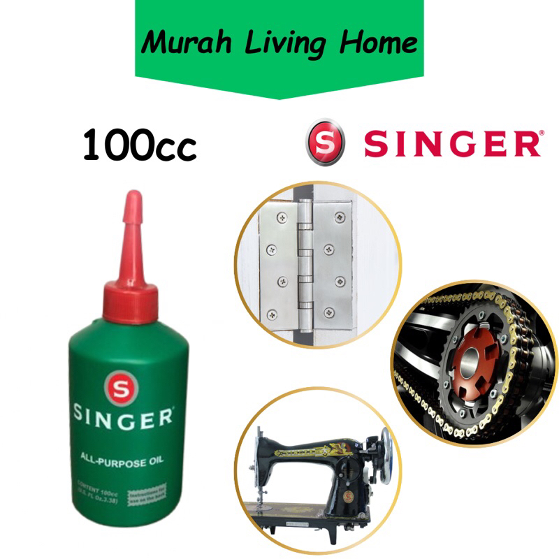 Singer All Purpose Oil Minyak 100cc Minyak Mesin Jahit Pelincir Singer ...