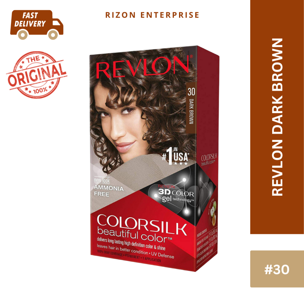 [Original] Revlon #30 Dark Brown Hair Colour | Shopee Malaysia