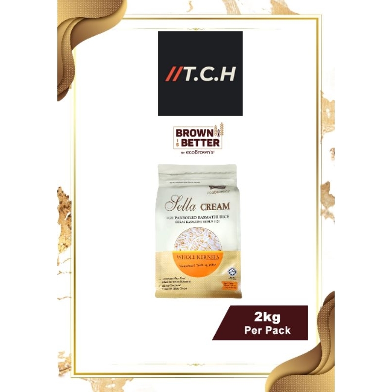 ecoBrown's Sella Cream Basmathi Rice 2kg | Shopee Malaysia