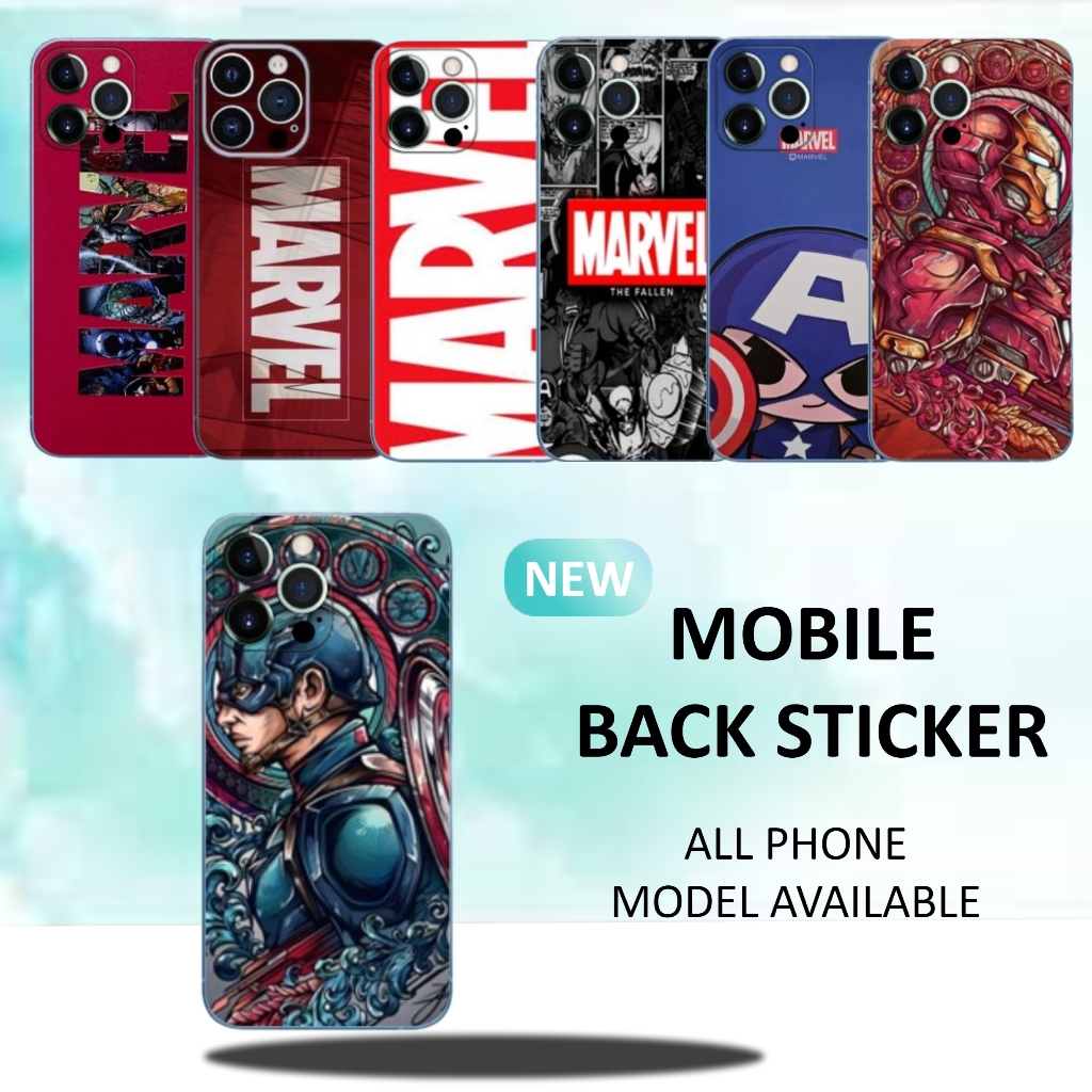 Pelekat Filem Belakang Telefon MARVEL SERIES (CAPTAIN AMERICA / MARVEL ...