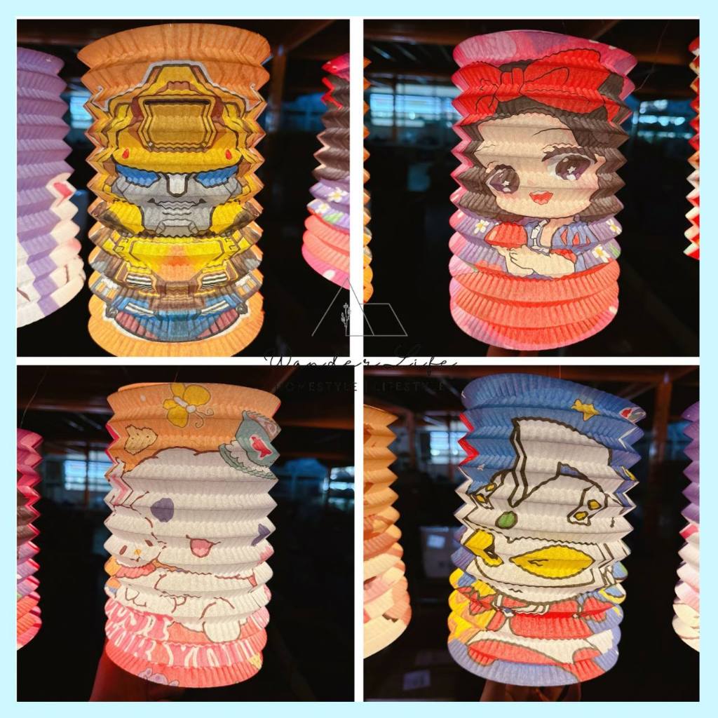 2024 Mid-Autumn Festival Cartoon Paper Lantern Festival Lantern 6pcs ...