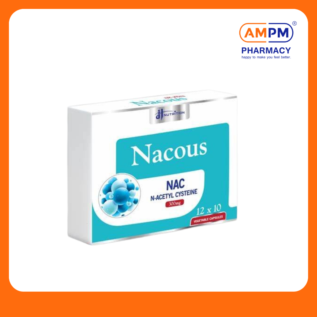 JH NUTRITION Nacous NAC (N-Acetyl Cysteine) 300mg Vege Cap 120's (Cough ...