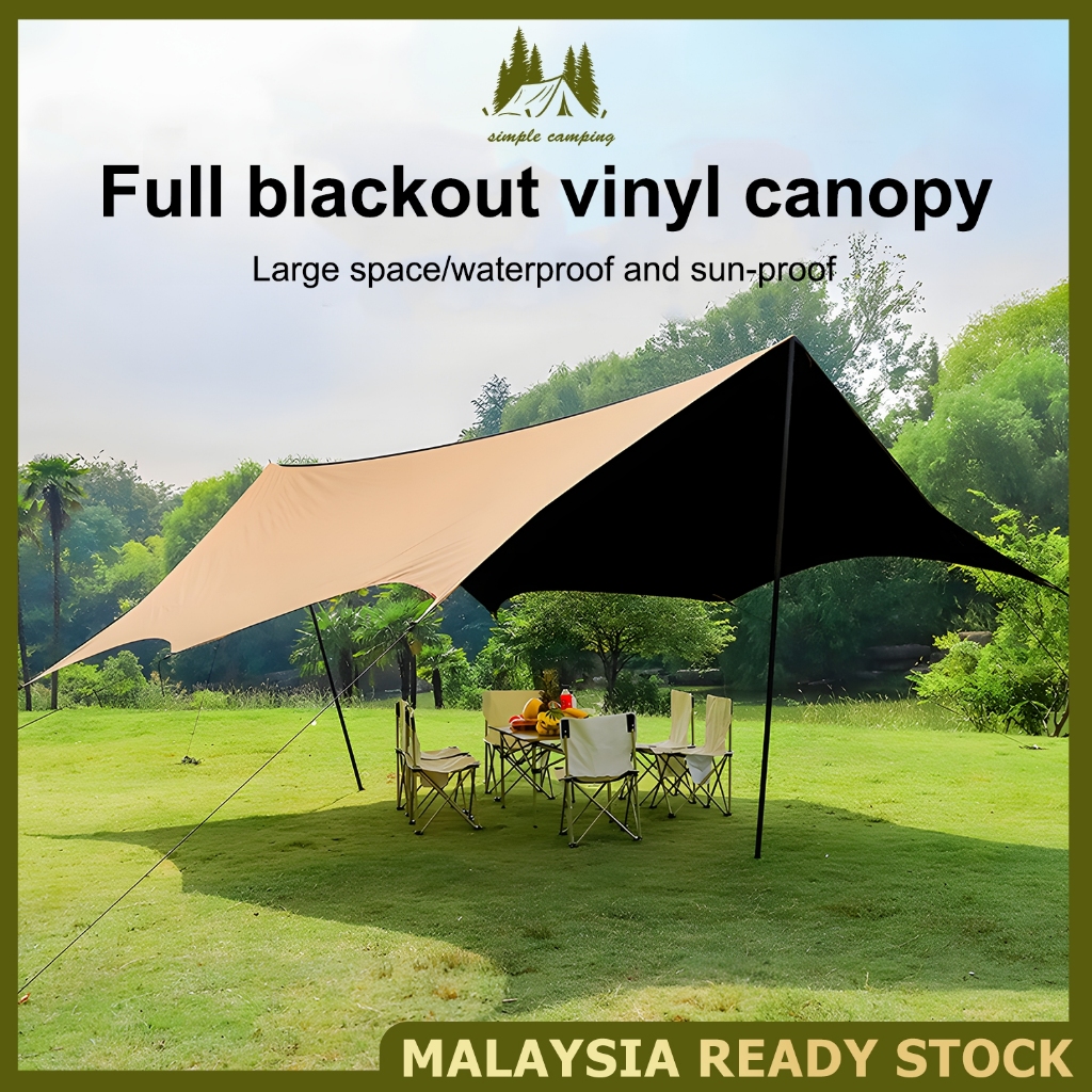 Flysheet Camping Waterproof Ultralight Weight Groundsheet Outdoor Tarp ...