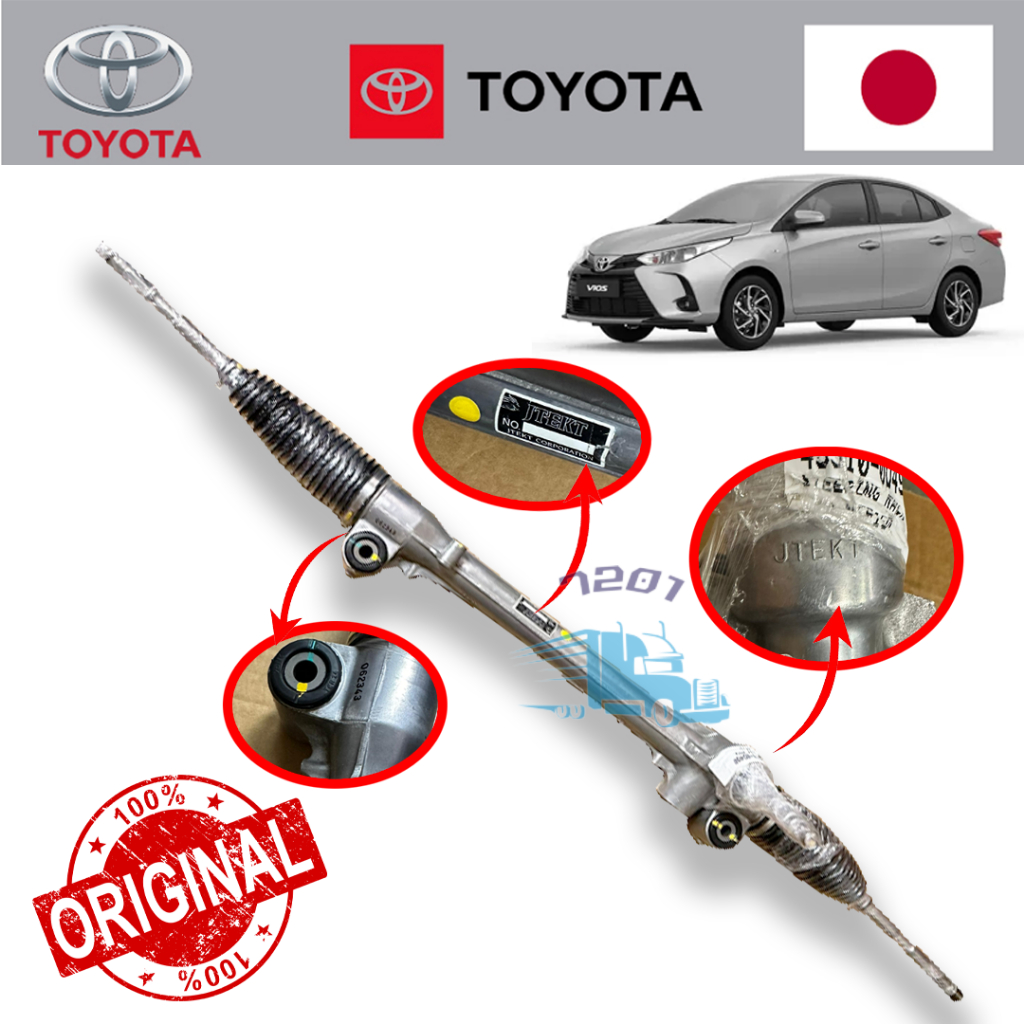 100%ORIGINAL TOYOTA VIOS NCP150/ NSP150 POWER STEERING RACK (New) 45510 ...