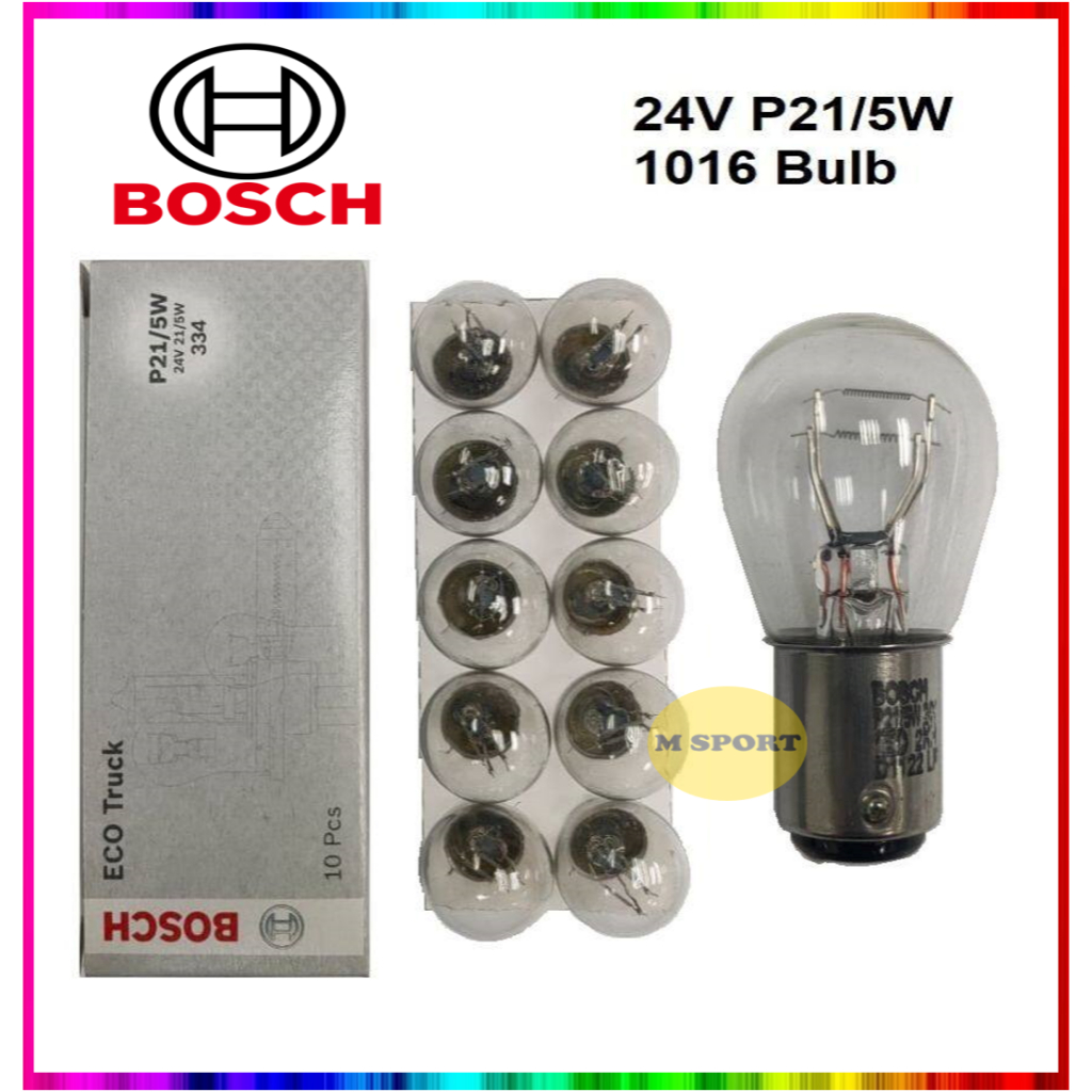 ORIGINAL Bosch Pure Light P21/5W 12V 21/5W Bulb 1016 BULB Brake bulb ...