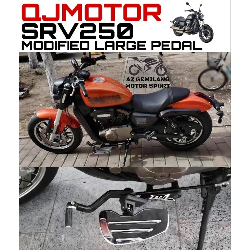 QJMOTOR SRV 250 SRV250 MODIFIED FOOT PEDAL INCREASE LARGE FLOORBOAT ...
