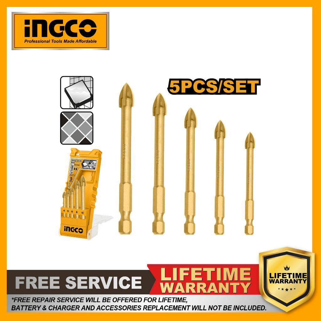 INGCO 5 Pcs glass drill bits AKD7058 | Shopee Malaysia
