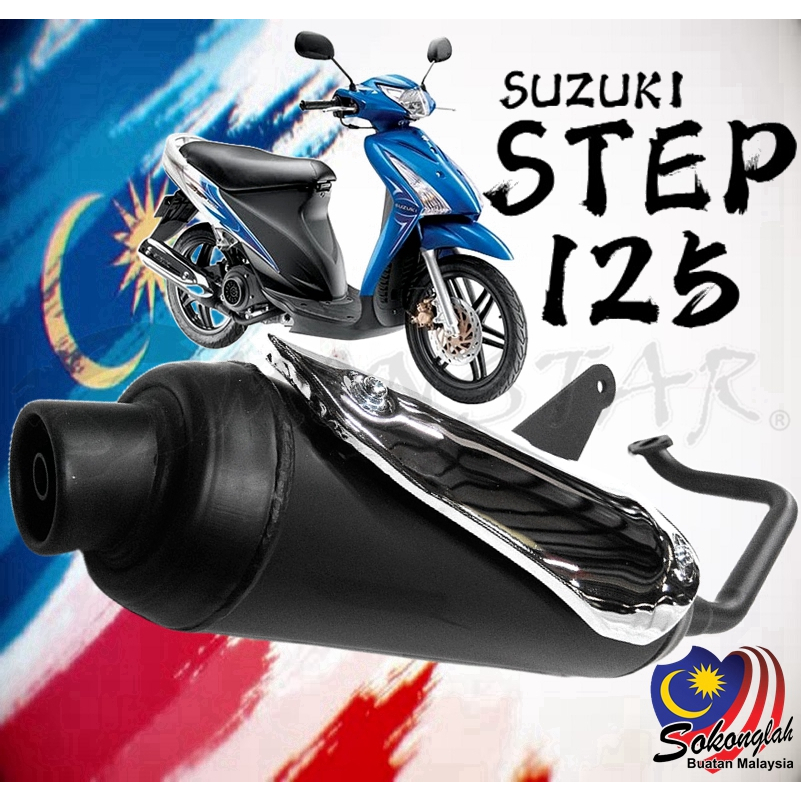 STEP 125 NEX VS125 Std Ekzos Pipe Exhaust Nex125 Step125 VS Ori muffler ...