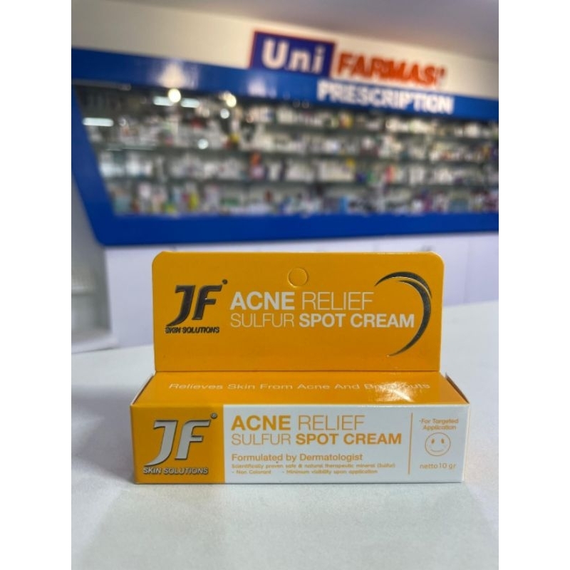 JF SKIN SOLUTION ACNE RELIEF SULFUR SPOT CREAM 10G UBAT JERAWAT ...