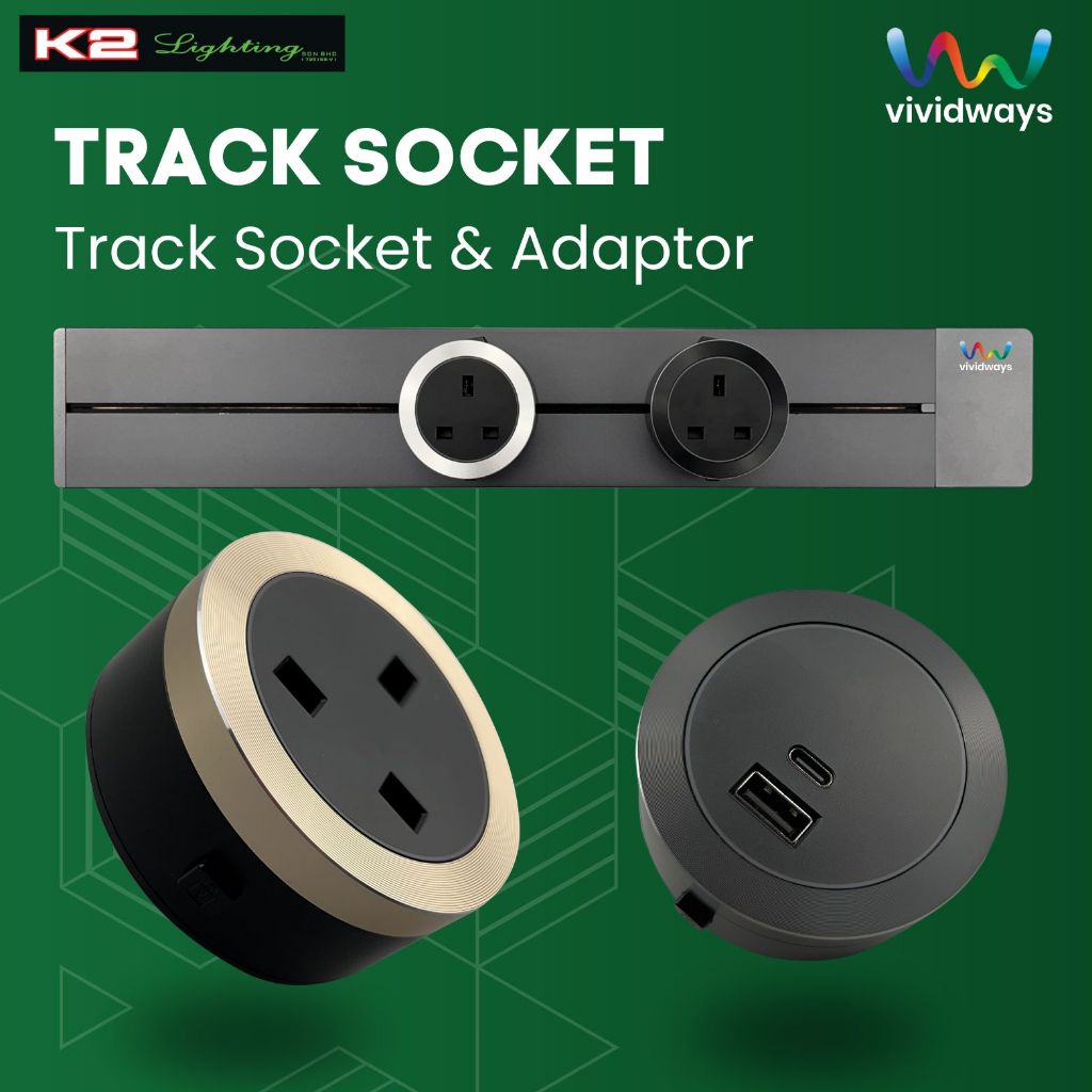 K2 VIVIDWAYS TRACK SOCKET MODULE Track Socket and Power Socket/Adaptor | Shopee Malaysia