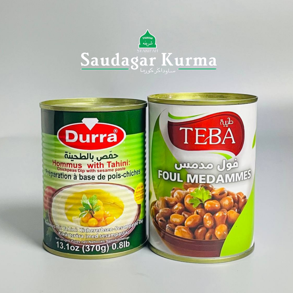 Durra Hummus Tahini 370G / Teba Foul Medammes 400g / Ready to Eat ...