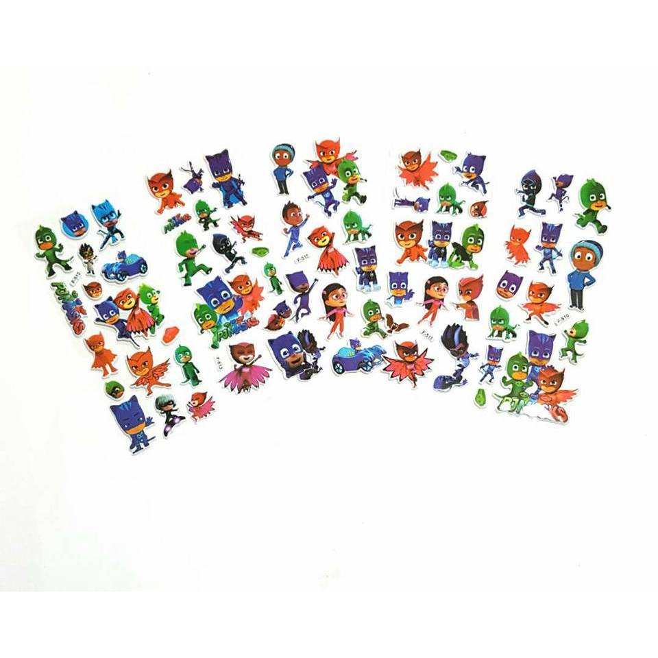 PJ Mask Puffy Sticker | Cartoon Stickers | PJ Mask Sticker | Shopee ...