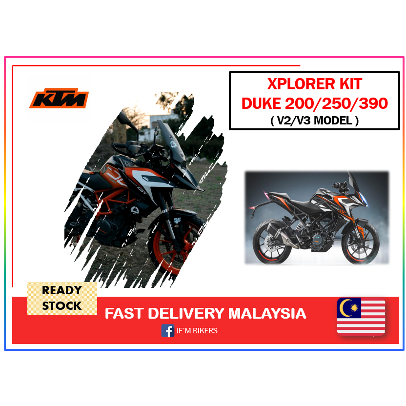 XPLORER KIT KTM DUKE 200/250/390 (V2/V3 MODEL) | Shopee Malaysia