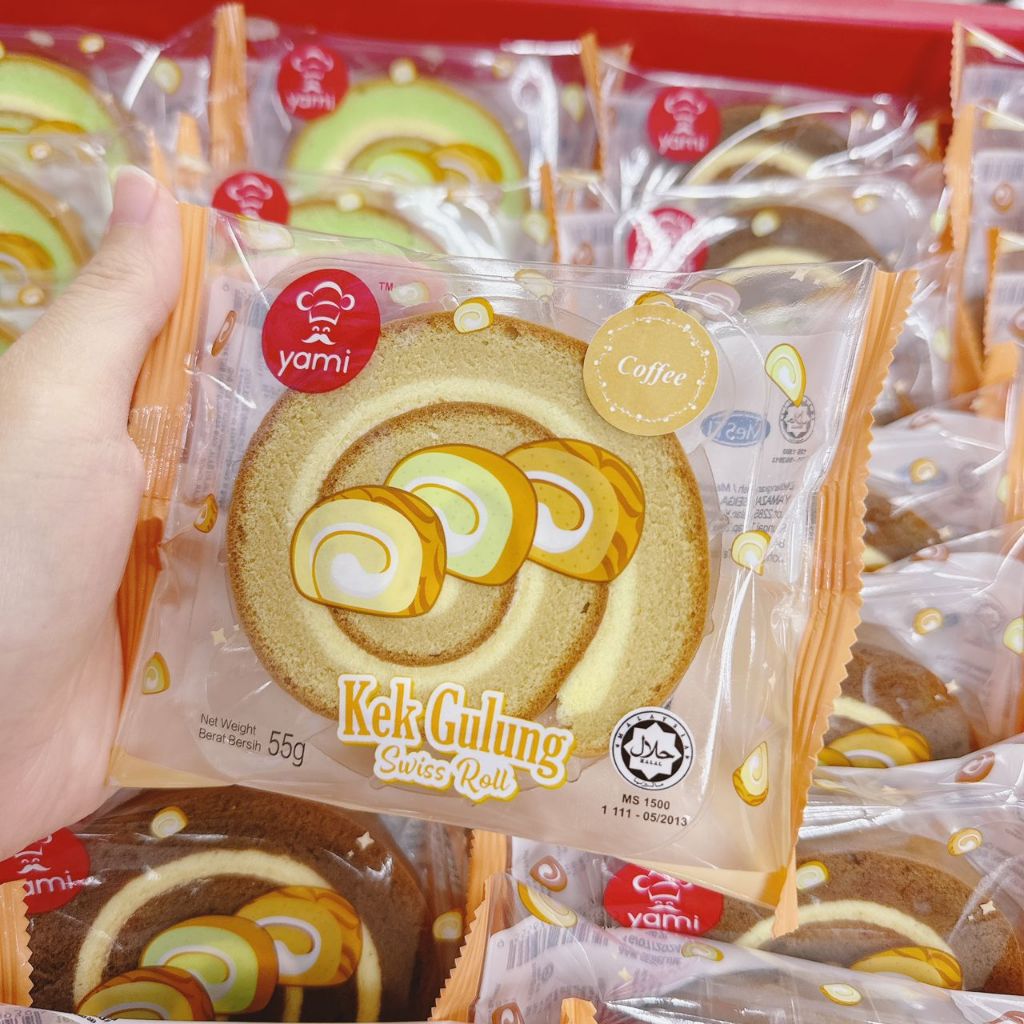 Halal Swiss Roll Cake Kek Gulung 1's 55g | Shopee Malaysia