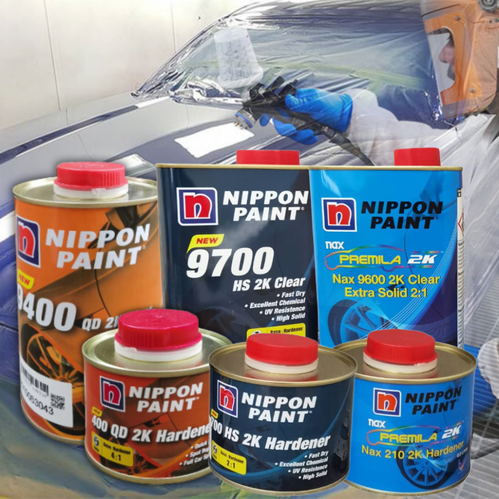 Nippon 2K Clear 9400 9600 9700 Fast Dry Clearcoat/ High Solid Clearcoat| Laquer Clearcoat Touch ...