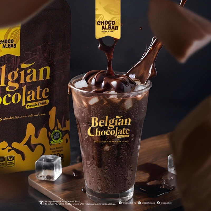 💥 NEW 💥 with free gift ⚠️Belgian Chocolate Drink by Choco Albab (20 ...
