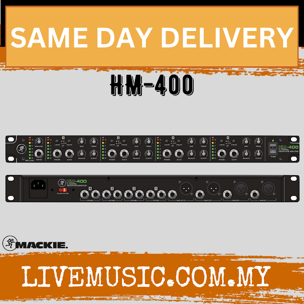 Mackie HM-400 - 4 Channel Headphone Amplifier (HM400) | Shopee Malaysia