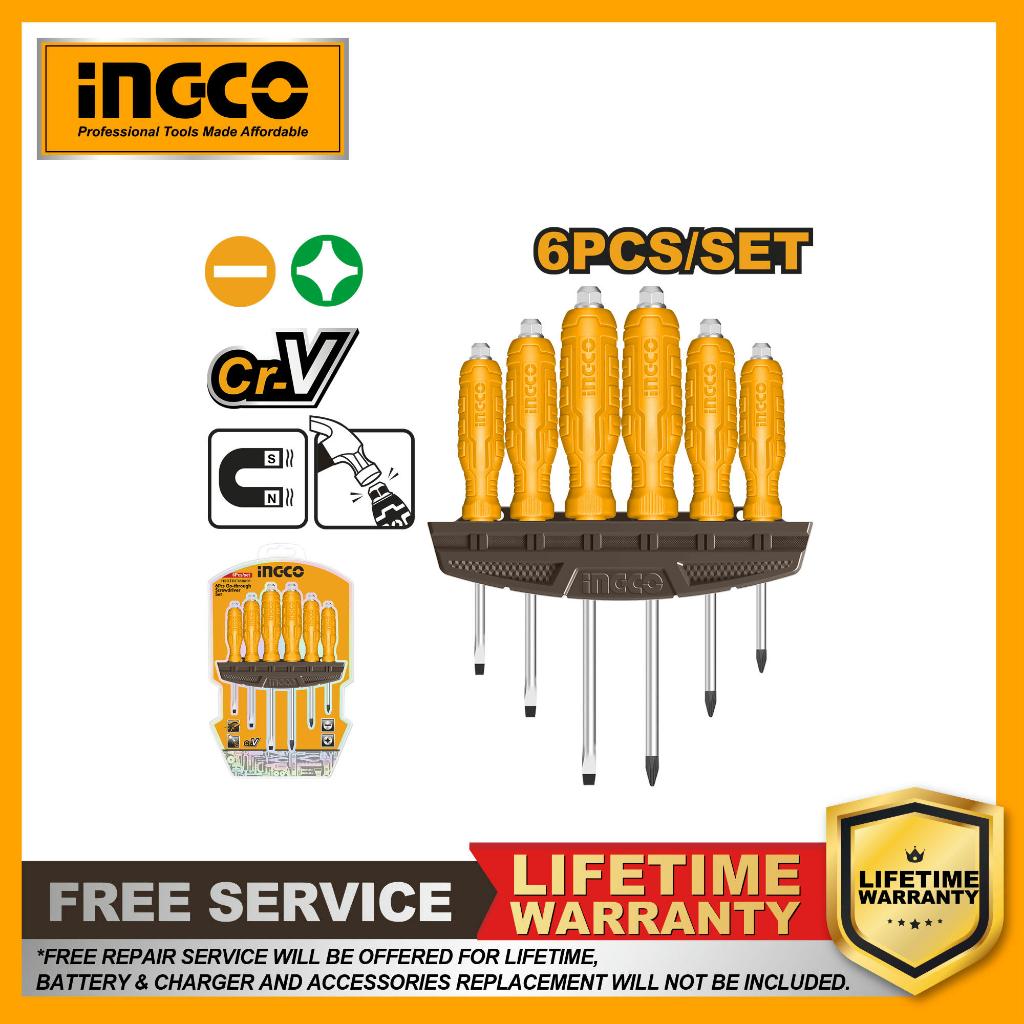 INGCO 6Pcs go-through screwdriver set HSGTDC180601 | Shopee Malaysia