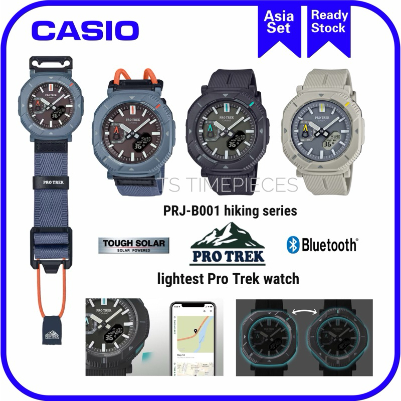 PRO TREK PRJ-B001 hiking is the lightest series watchfeaturing guarded ...