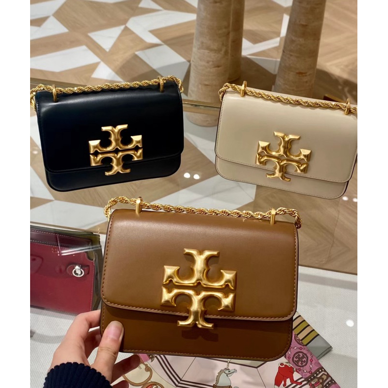 🇲🇾💯Authentic Tory Burch Eleanor Series Pebbled Leather Crossbody Chain ...