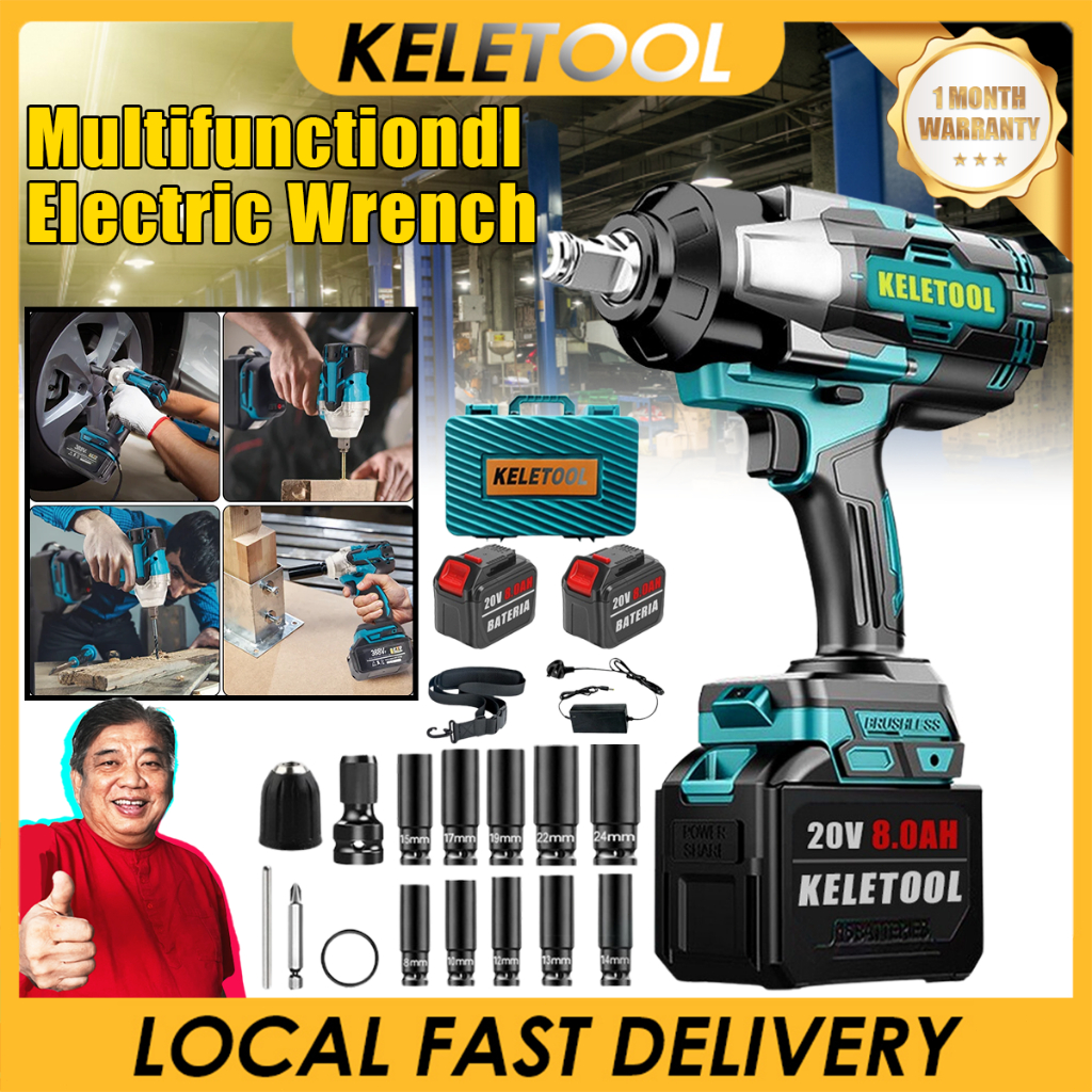 KELETOOL Impact Gun Impact Drill Impact Wrench Cordless Driver Cordless ...