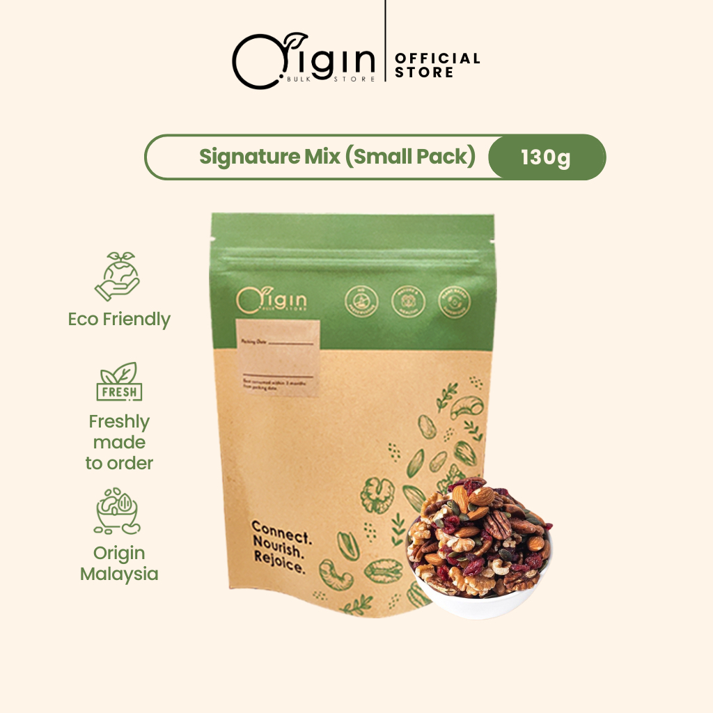 Origin Bulk Store Trail Mix – Signature Mix (Unsalted) 130g Small Pack Muslim Friendly | Shopee ...