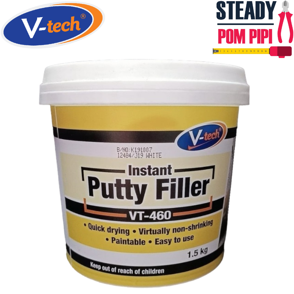 1.5KG PUTTY FILLA / PUTTY FILLER / PENAMPAL LUBANG DINDING BATU PLASTER ...