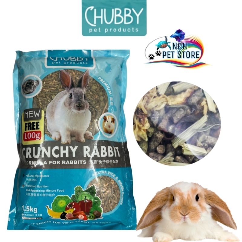 Chubby Crunchy Rabbit Food [100% Premium Quality] 1.5kg | Shopee Malaysia