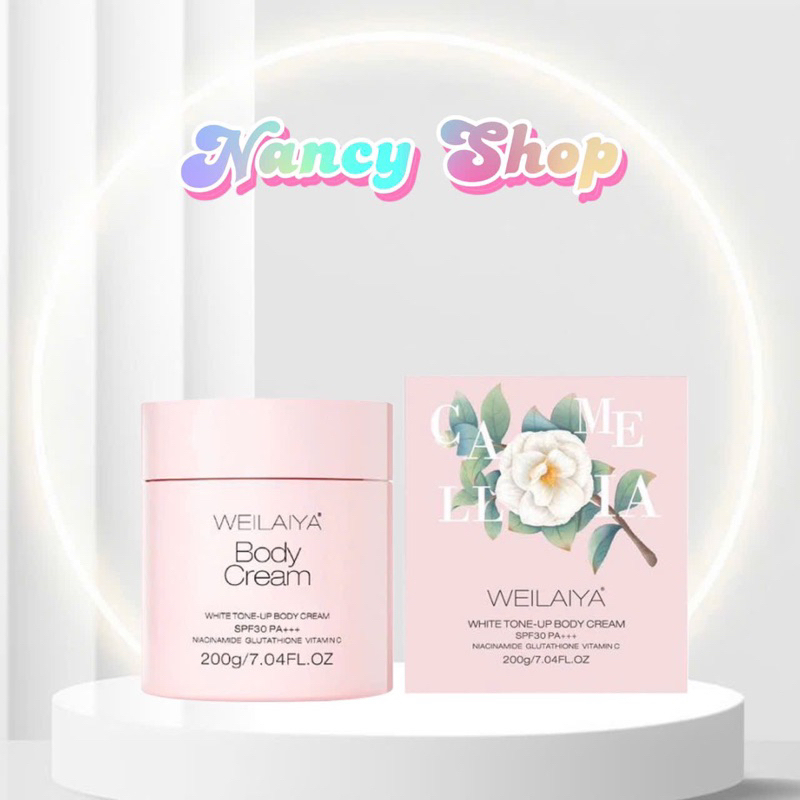 WEILAIYA Body Cream White Tone-Up SPF30 PA+++ 200g | Shopee Malaysia