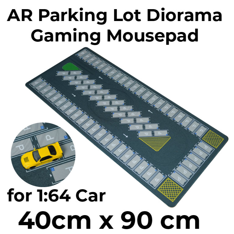 (Original & Thick) Parking Lot Diorama Gaming Mouse Pad 1:64 car ...
