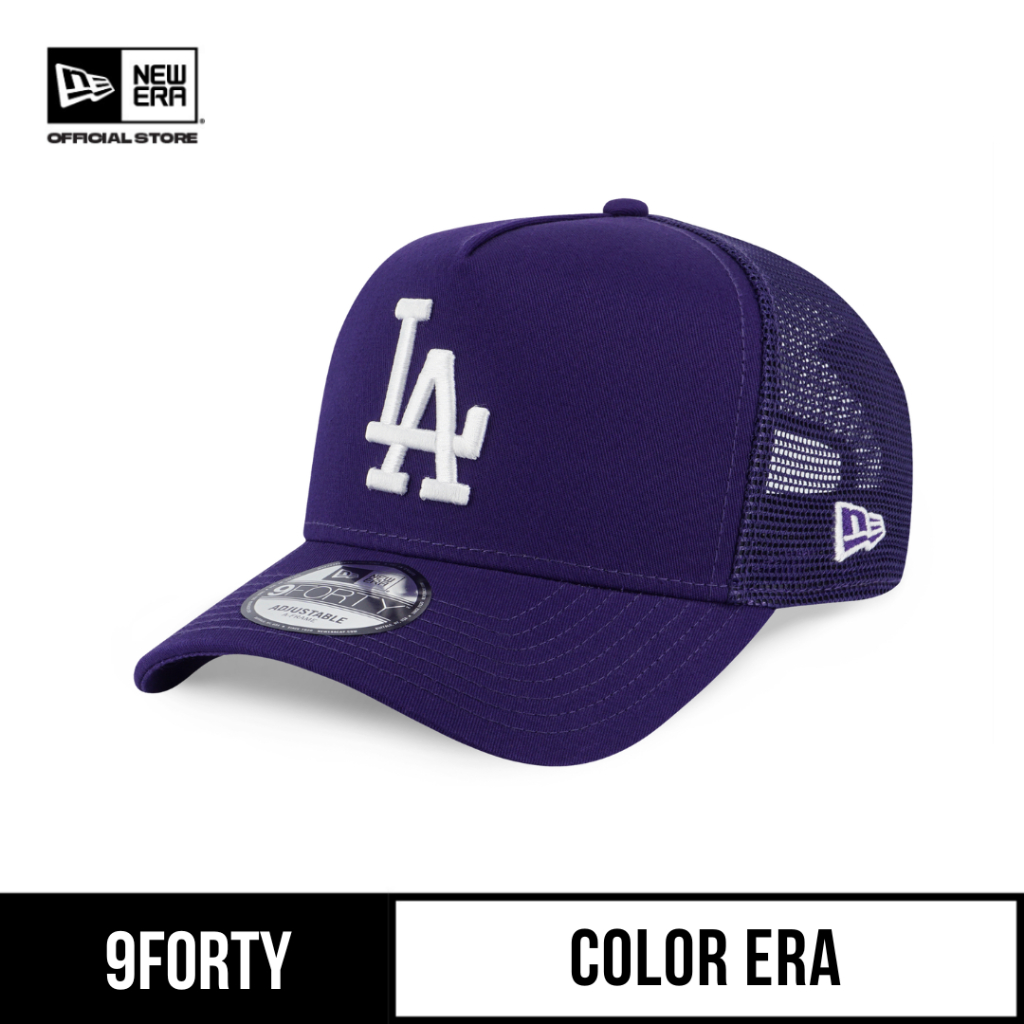 New Era 9FORTY A-Frame Trucker Los Angeles Dodgers Color Era Purple ...
